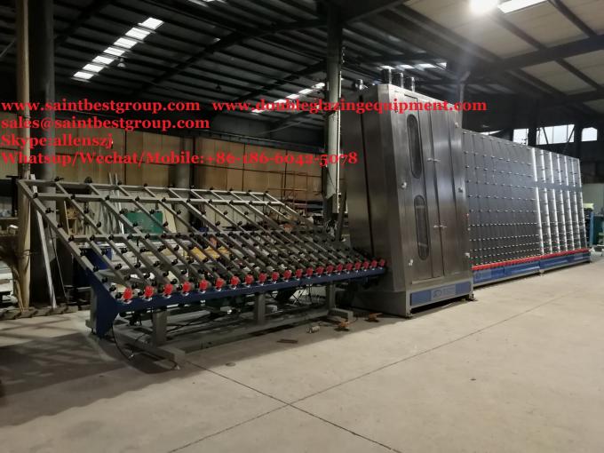Low E Washing Glass Machine , Flat Glass Washing Machine Max Glass Size ...