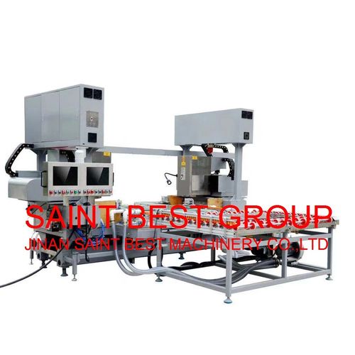 Four Head CNC Glass Corner Edging Polishing Machine with cameras ...