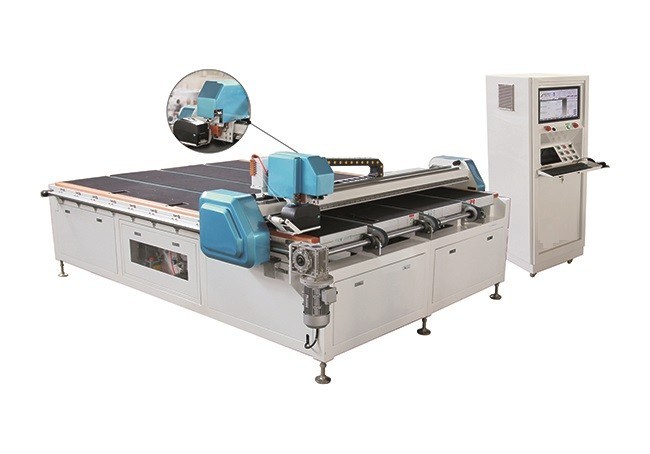 CNC Automatic Glass Cutting Equipment With Label Printer , 160m / Min ...
