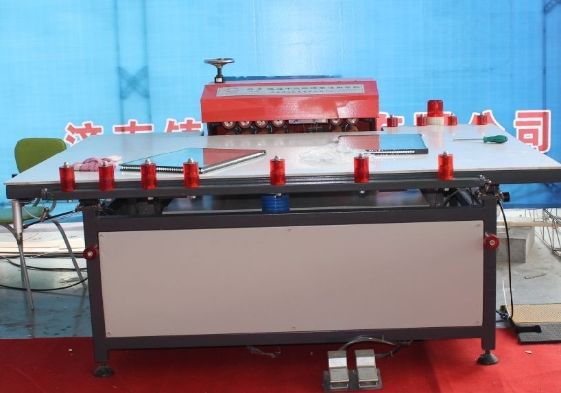 Cold Roller MINI Press Table Double Glazing Machinery 1000mm Width